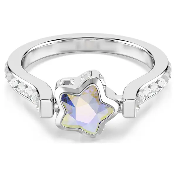 SWAROVSKI Chroma Twist Cocktail Ring With Recreated™ Crystals - White