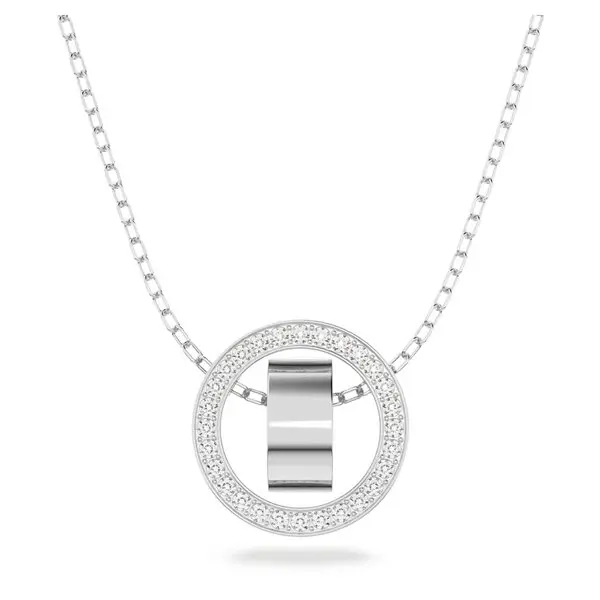 SWAROVSKI Dextera Pendant Necklace With Pavé Crystals - White