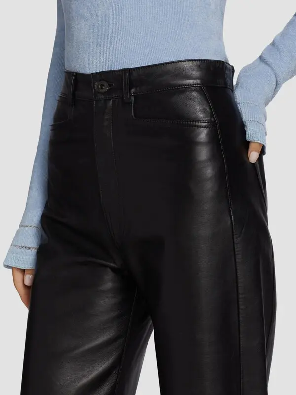 Proenza Schouler White Label Nappa Leather Wide-leg Culottes