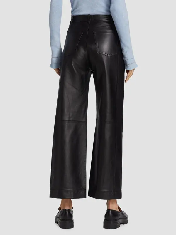 Proenza Schouler White Label Nappa Leather Wide-leg Culottes
