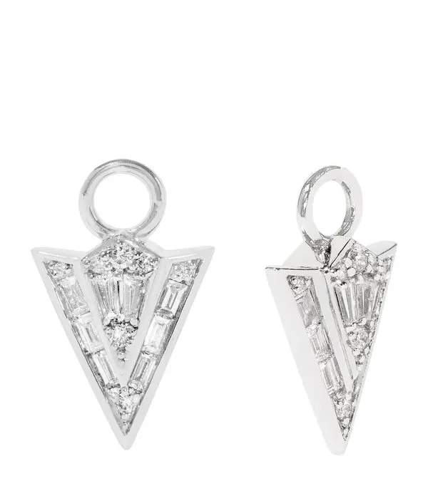 Annoushka Gold And Diamond Arrow Earring Drops - White