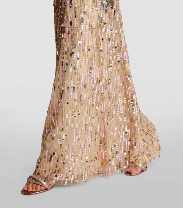 Jenny Packham Sequin-embellished Sungem Gown
