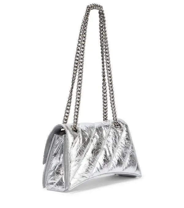 Balenciaga Crush Small Leather Shoulder Bag