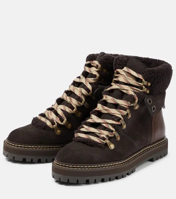 See By Chloé Eileen Suede Hiking Boots