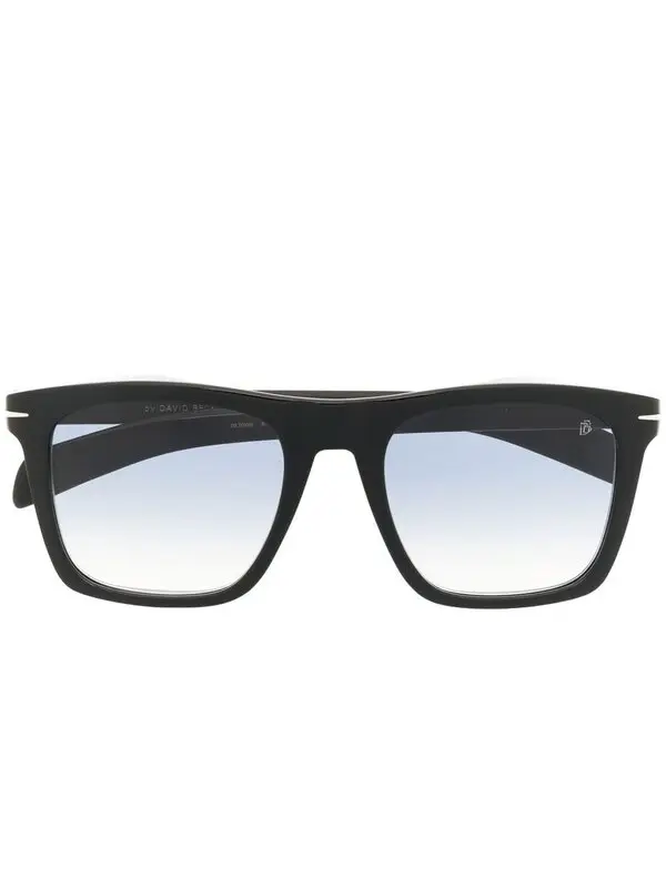 DB EYEWEAR BY DAVID BECKHAM Tortoiseshell Square Frame Sunglasses - Black