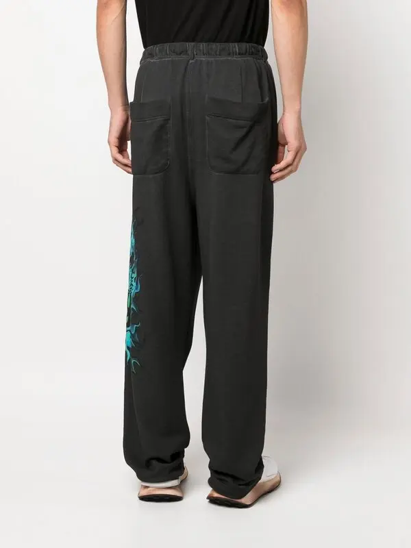 Roberto Cavalli Graphic-print Straight Trousers