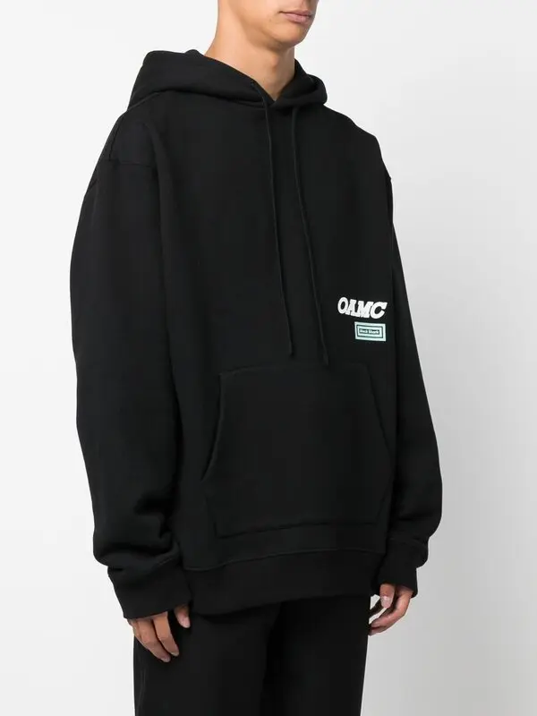 OAMC Printed Logo Hoodie - Black