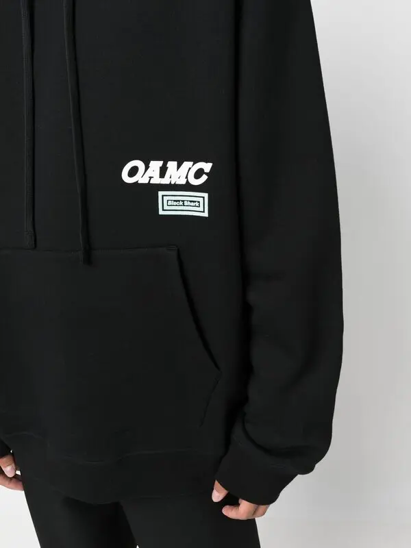 OAMC Printed Logo Hoodie - Black
