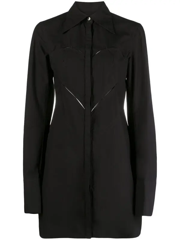 AMBUSH Cut-out Heart Shirtdress