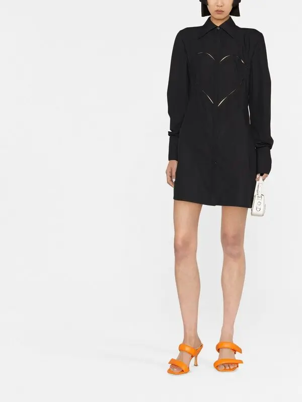 AMBUSH Cut-out Heart Shirtdress