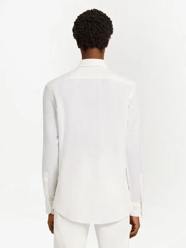 Zegna Cashco Long-sleeve Shirt - White