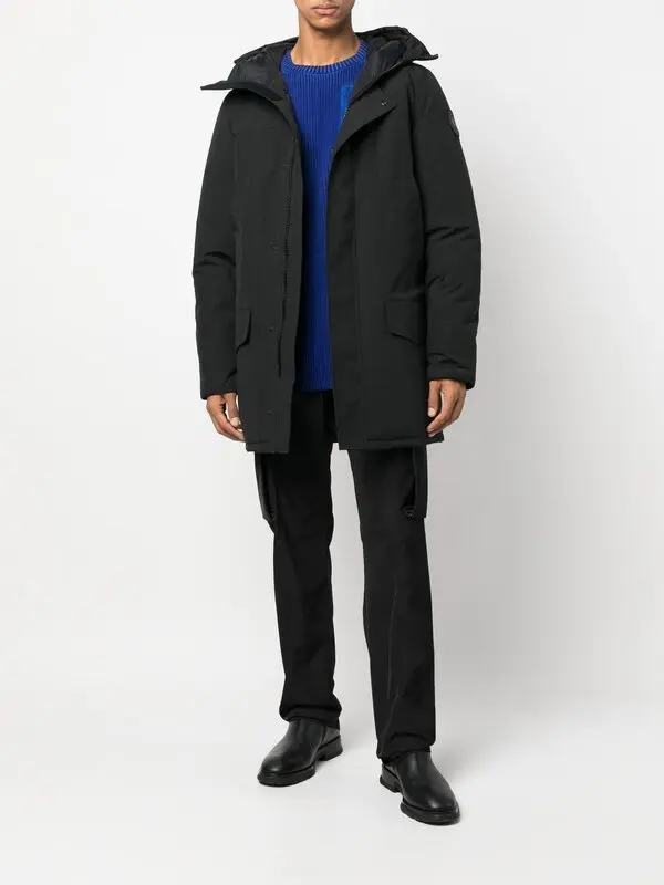 Canada Goose Langford Hooded Down Coat - Black