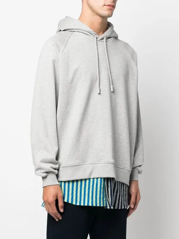 Sunnei Long-sleeve Striped Layered Hoodie