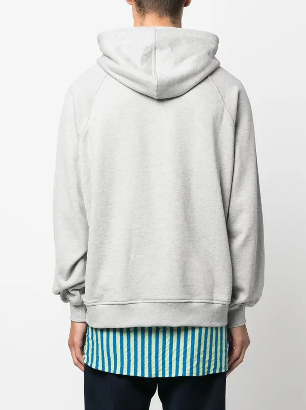Sunnei Long-sleeve Striped Layered Hoodie