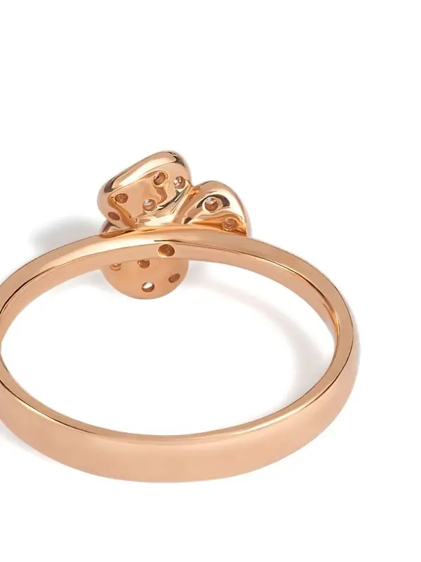 LEO PIZZO 18k Rose Gold Diamond Flora Cocktail Ring - Pink