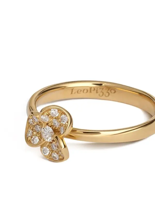 LEO PIZZO 18k Yellow Candy Flora Diamond Ring - Gold