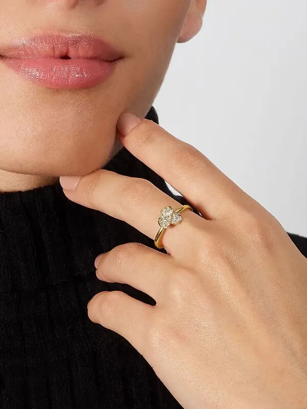 LEO PIZZO 18k Yellow Candy Flora Diamond Ring - Gold