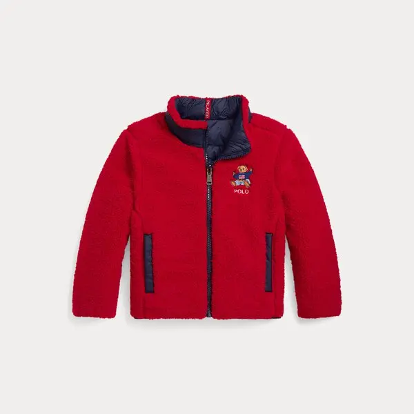 Ralph Lauren P-layer 2 Reversible Mockneck Jacket - Ralph Red/newport Navy