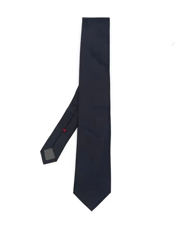 Brunello Cucinelli Pointed-tip Neck Tie - Blue