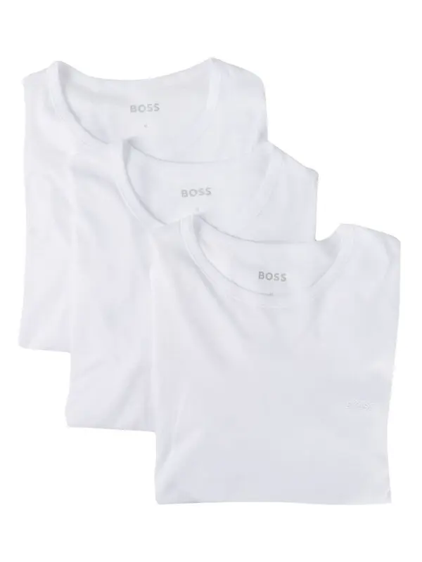BOSS Pack-of-three Crew-neck T-shirts - White