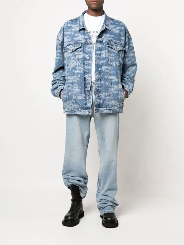 Vetements Logo-print Denim Jacket