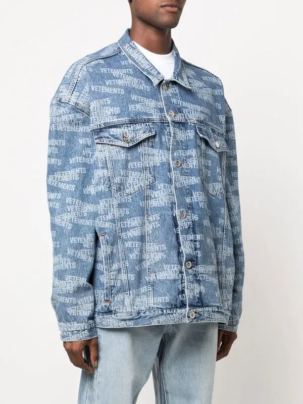 Vetements Logo-print Denim Jacket