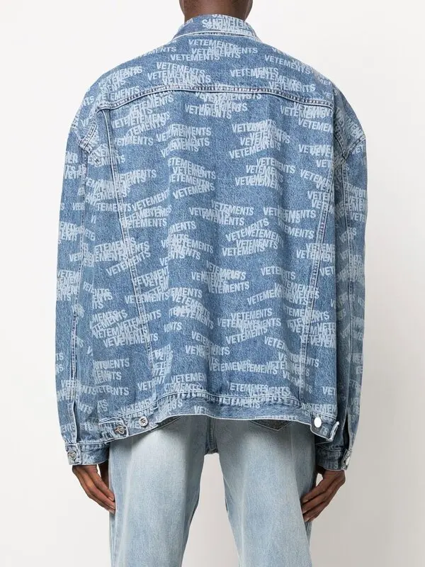 Vetements Logo-print Denim Jacket