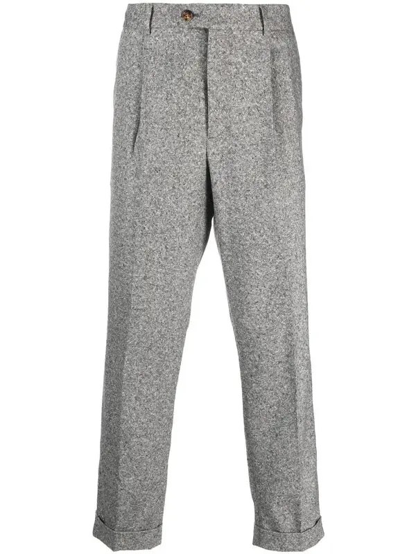 Brunello Cucinelli Wool Straight-leg Trousers