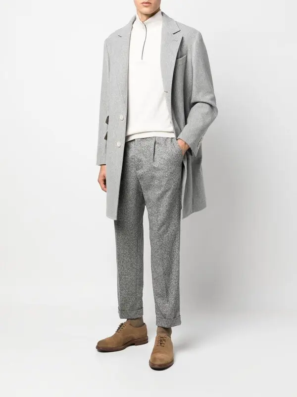 Brunello Cucinelli Wool Straight-leg Trousers