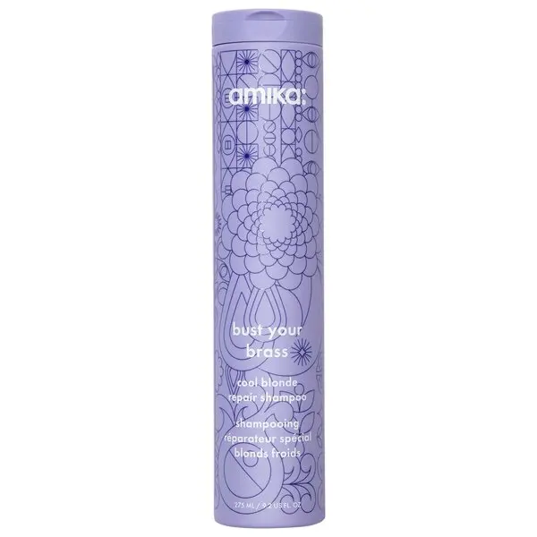 AMIKA Bust Your Brass Cool Blonde Strength Repair Shampoo - One-color