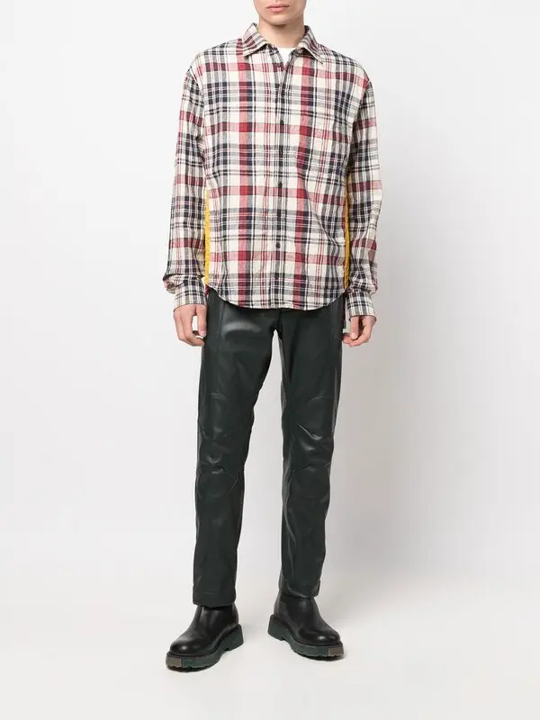 Dsquared2 Panelled Check-print Shirt