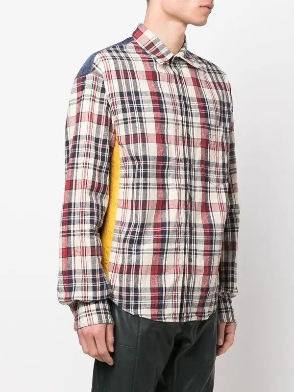 Dsquared2 Panelled Check-print Shirt