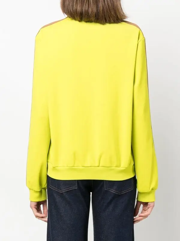 Tory Burch Side-stripe Detail Sweatshirt - Green