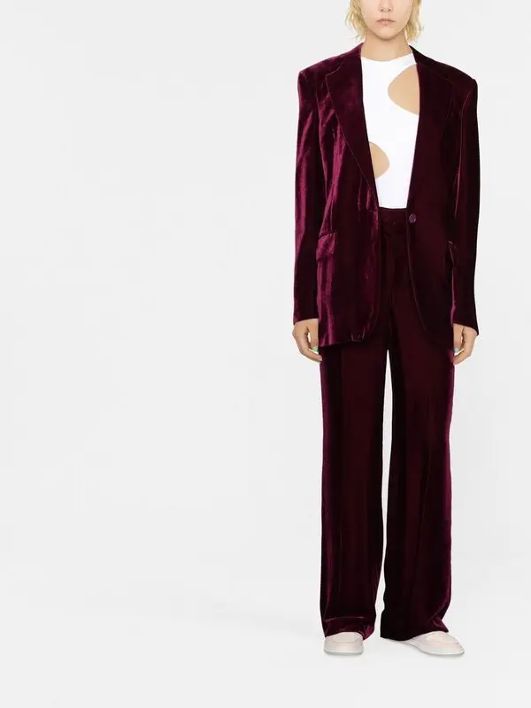 Stella McCartney Wide-leg Velvet Trousers