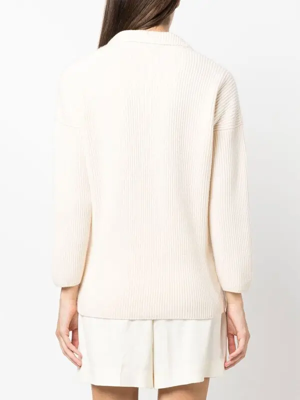 CORTE DI KEL Ribbed Knit Cardigan