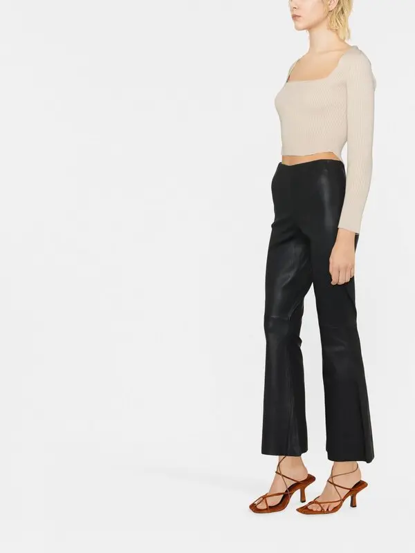 BY MALENE BIRGER Evyline Cropped Leather Trousers