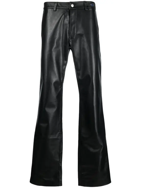 MISBHV Slight-flare Leather Trousers