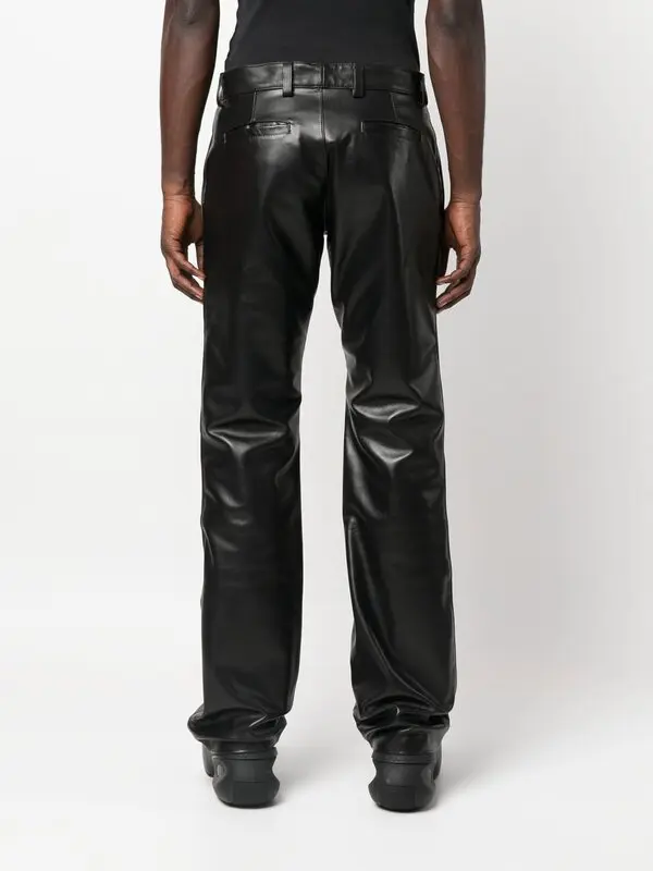 MISBHV Slight-flare Leather Trousers