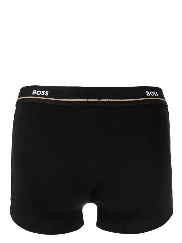 BOSS Logo-print Briefs - Black
