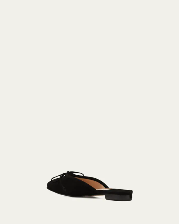 Manolo Blahnik Ballerimu Ballerina Mules - Black