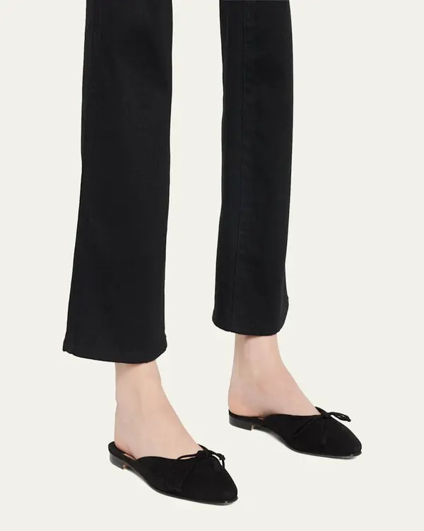 Manolo Blahnik Ballerimu Ballerina Mules - Black