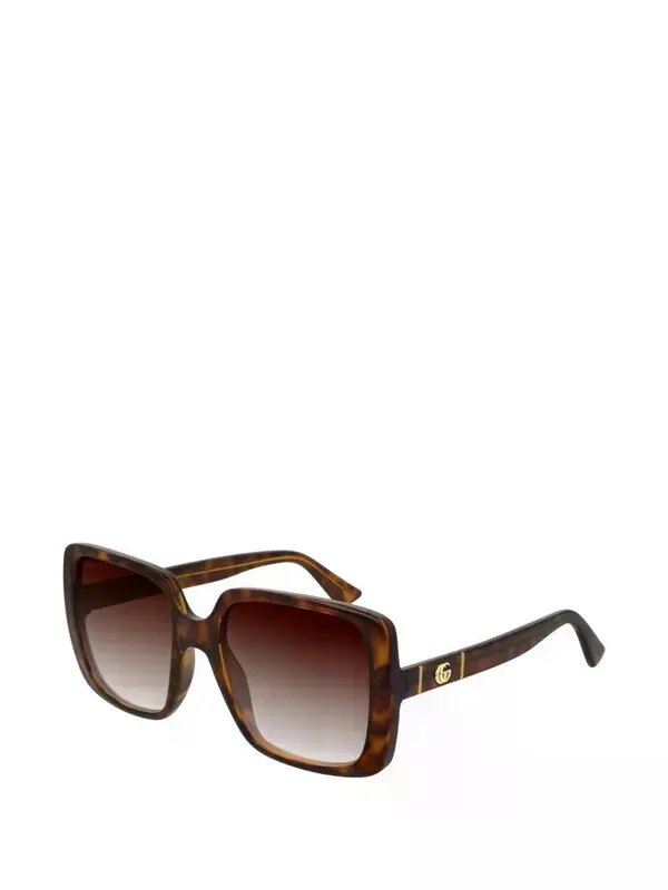 Gucci Square-frame Sunglasses - Brown