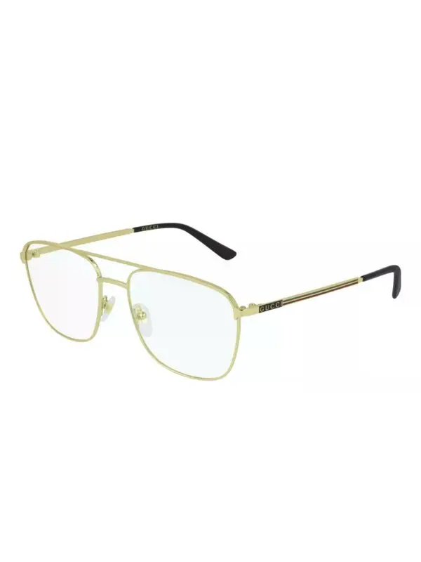 Gucci Pilot-frame Glasses - Gold