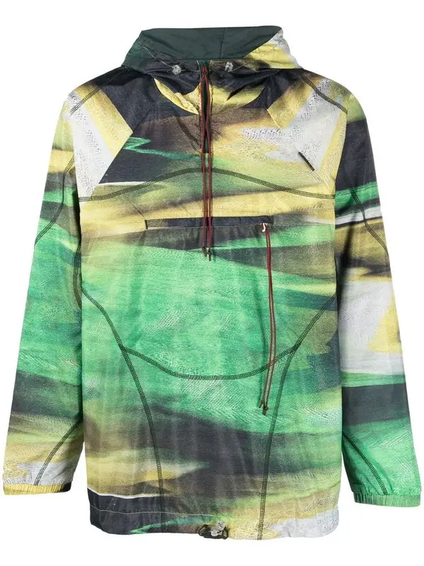 SAUL NASH Graphic-print Hooded Jacket