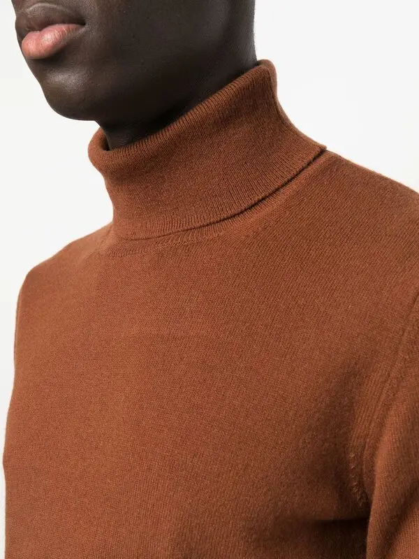 ZANONE Roll-neck Knit Jumper - Brown