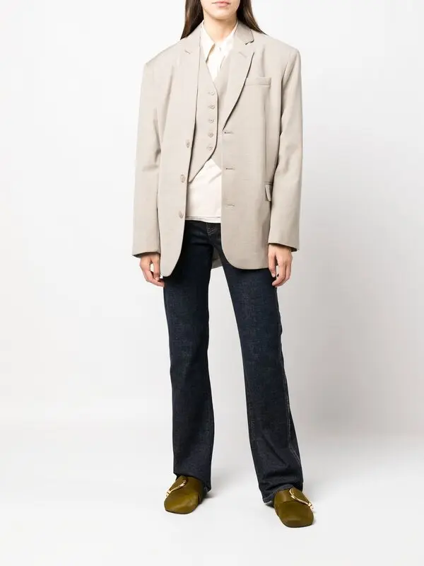 THE FRANKIE SHOP Gelso Tailored Waistcoat - Neutrals