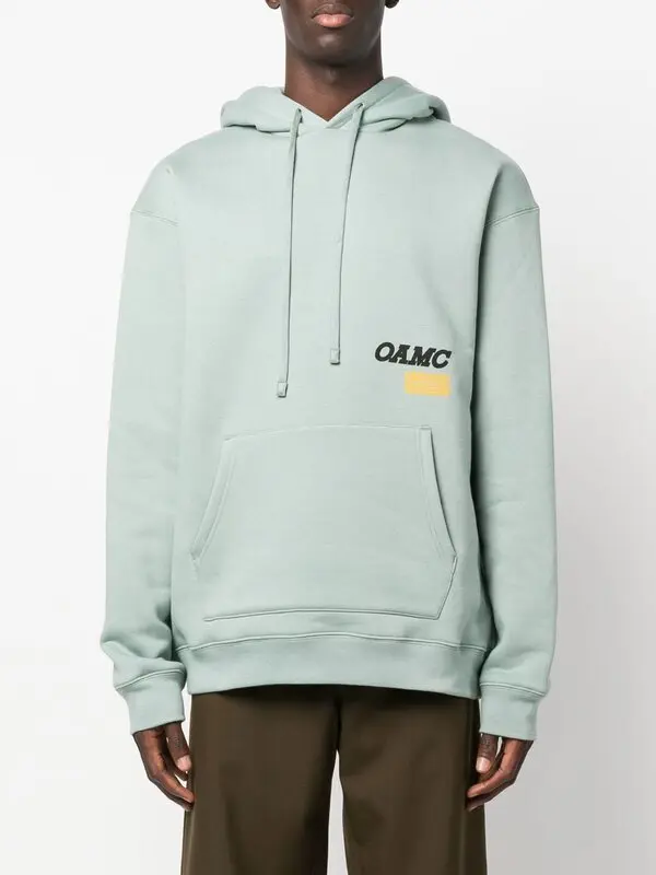 OAMC Graphic Print Hoodie - Green