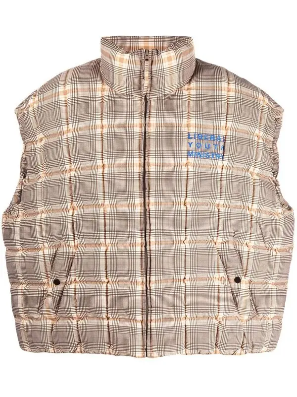 LIBERAL YOUTH MINISTRY Appliqué-lettering Gilet
