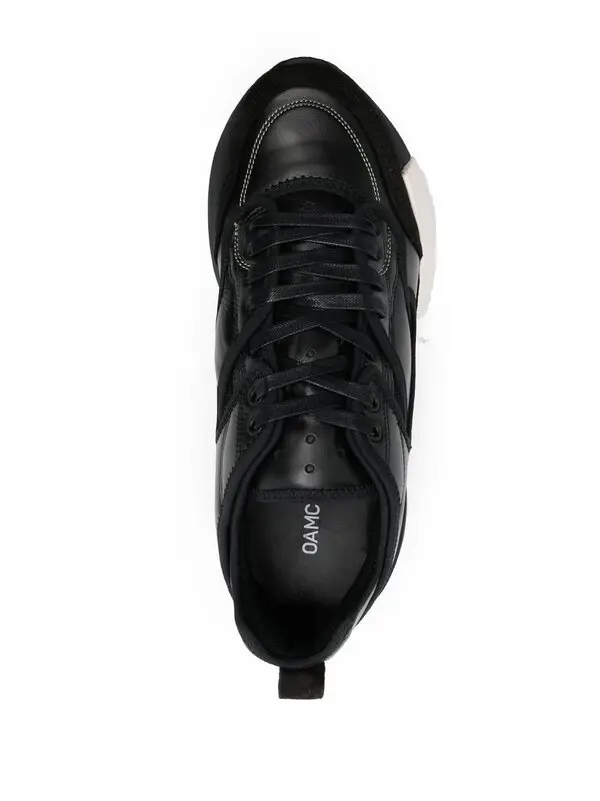 OAMC Panelled Low-top Sneakers - Black