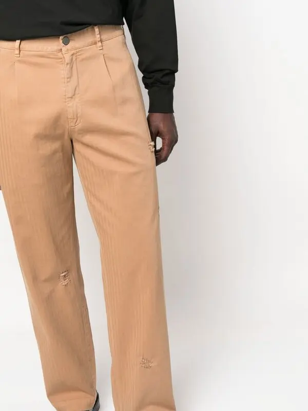 Palm Angels Ripped-detail Trousers